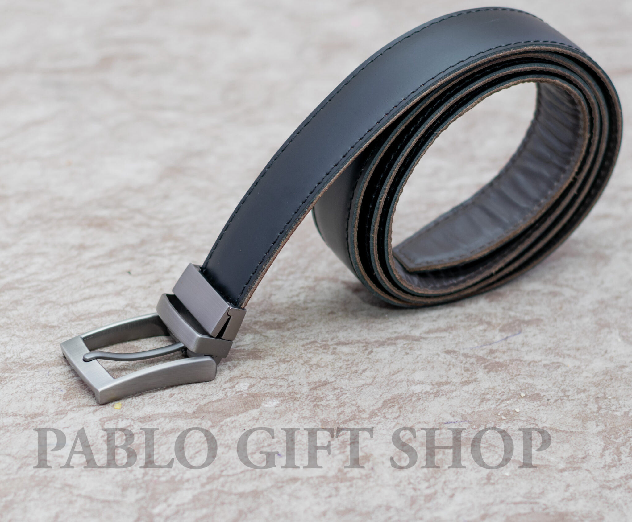 Pure Leather Black Belt