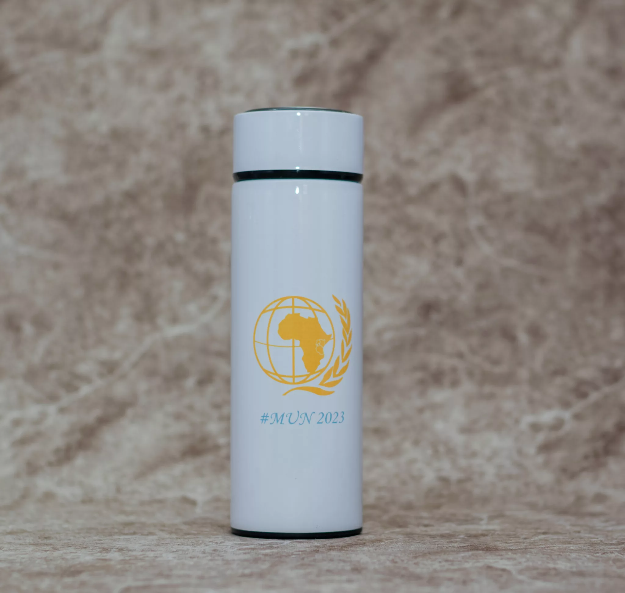 Branded White Thermal Flask - Pablo Gift Shop