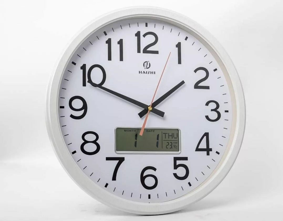 Digital Clock with a White Frame - Pablo Gift Shop