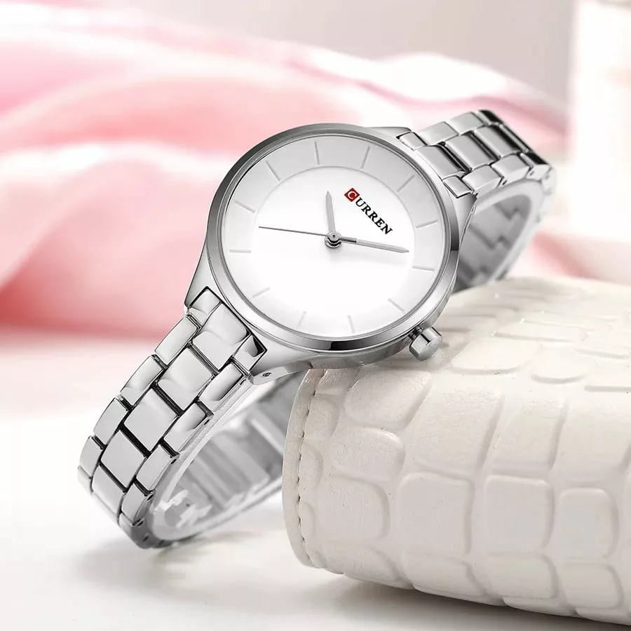 Curren Silver Couple Wrist Watch Set - Pablo Gift Shop